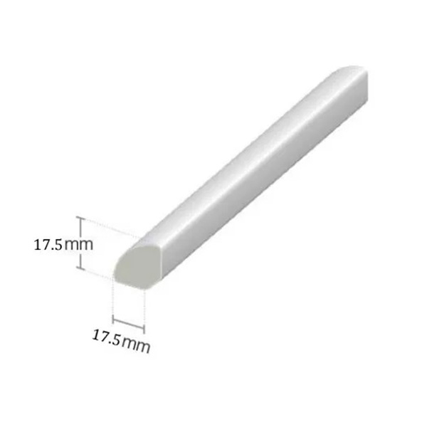 Buy Premium Quality 1.5m UPVC Quadrant Plastic Finishing Trim Bathroom ...