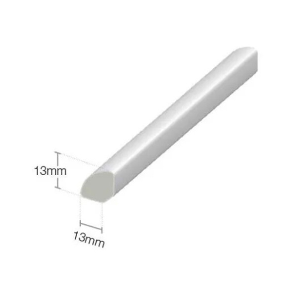 Buy Premium Quality 1.5m UPVC Quadrant Plastic Finishing Trim Bathroom ...