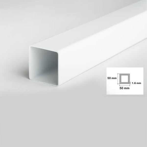 Buy Good Quality 1 Metre Plastic Square PVC Box Section Tubes/Pipe
