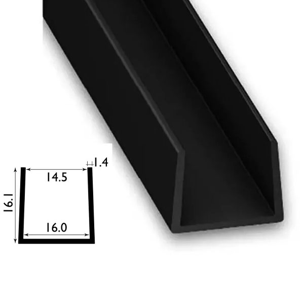 Shop Good Quality 1 Metre U Channel Profile PVC Square Strip
