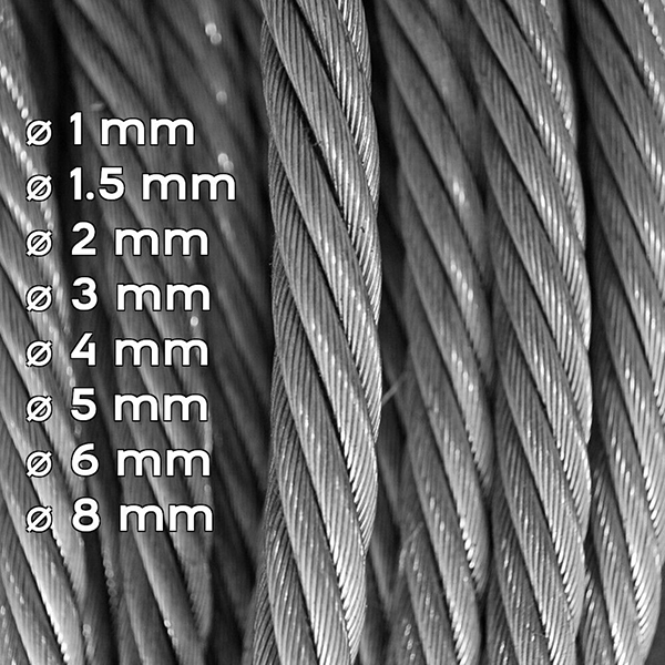 Buy Best Quality 20m Long Galvanized steel cable is commonly referred ...