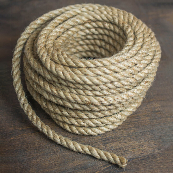 Shop Top Quality 10m Long Jute Rope Strong Twisted Decking Cord Garden ...