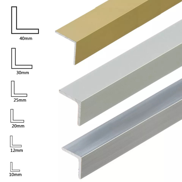 Shop Top Quality 1m Aluminium Anodised Angle Corner Edging Trim