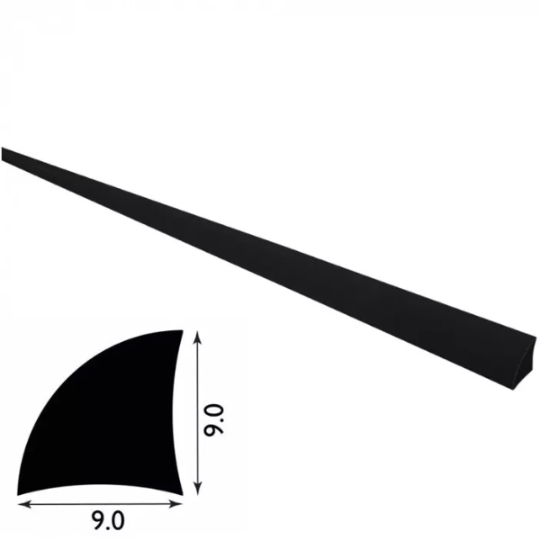 Shop Premium Quality Solid PVC Plastic Quadrant Trim