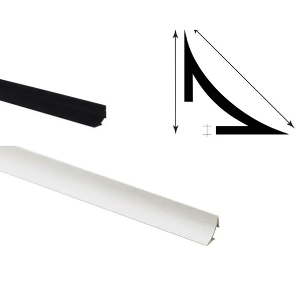 Buy Premium Quality 2.44m PVC Plastic Durable Scotia Trim