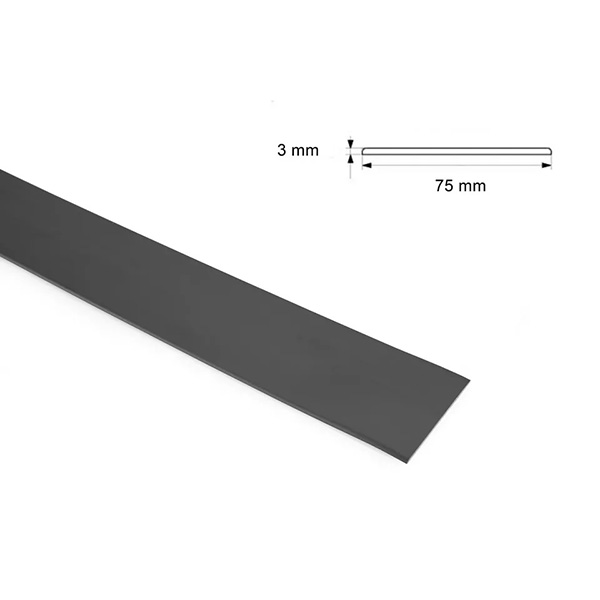 Buy Good Quality 2.48m Anthracite Durable PVC Flat Bar Trim Architrave ...