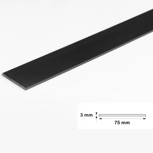 Buy Good Quality Black 2.5 Meter Durable PVC Flat Bar, Trim Architrave ...