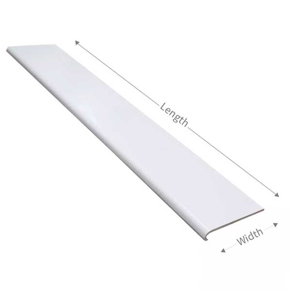 Buy Best Quality 2.5m uPVC Bullnose Window Capping Board Cill Cover ...