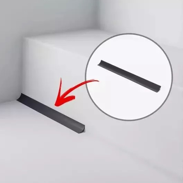 Buy High Quality 2 Metre Plastic Vinyl Black Soft Flooring Cove Former