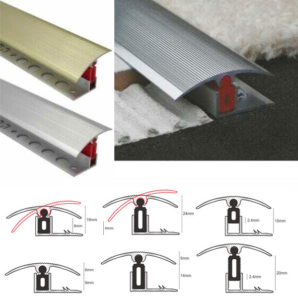 Shop Top Quality Aluminium Door Threshold T Bar Trim Adjustable Height ...