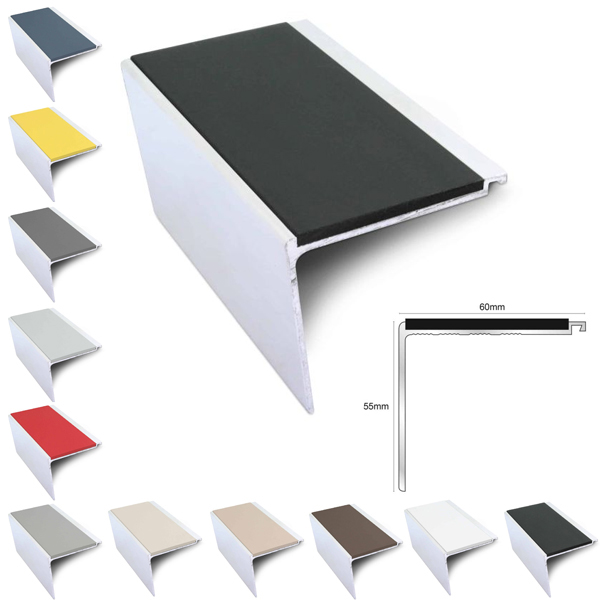 Shop Top Quality Commercial Stair Nosing 60mm x 55mm Non Slip PVC ...