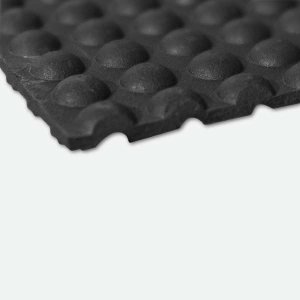 Buy High Quality Anti Fatigue Black/Yellow Strength Rubber Domed ...