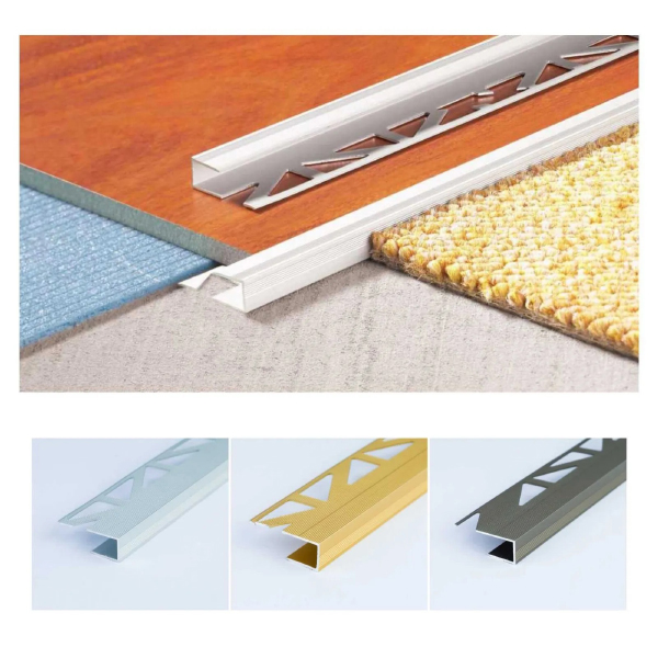 Shop Good Quality 8mm Aluminium Wood Effect Floor Edge Profile Trims ...