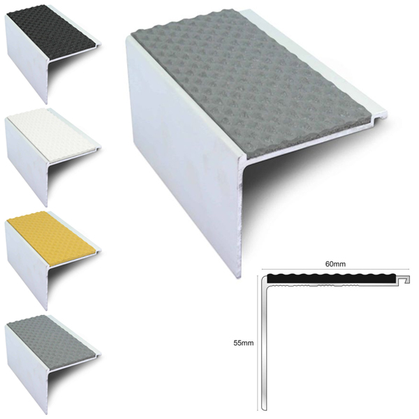 Buy Premium Quality Non Slip Tredsafe Stair Nosing NHD 17 - 60 x 55mm