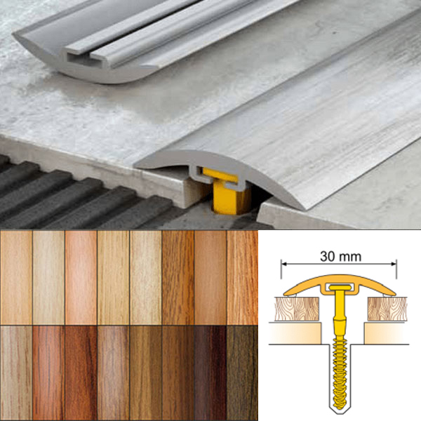 Buy Top Quality PVC door floor trim30mm Wide for wooden laminate carpet ...