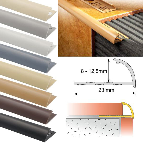 Shop Top Quality Round Edge PVC Tile Trims Quadrant Tile