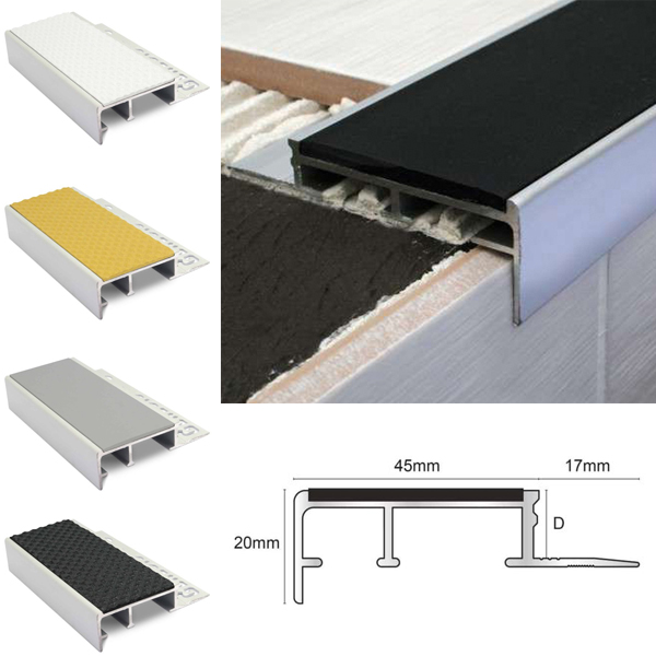 Shop Good Quality Slimline Ceramic Tile-In Nosing Non Slip Tredsafe 12.5mm