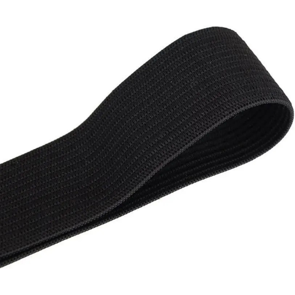 Shop Premium Quality 25mm Premium Grade Black Flat Elastic Stretch ...