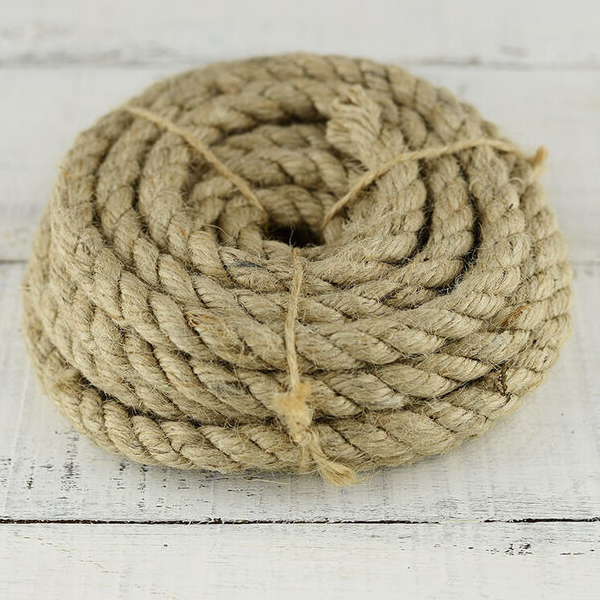 Shop Top Quality 10m Long Jute Rope Strong Twisted Decking Cord Garden ...