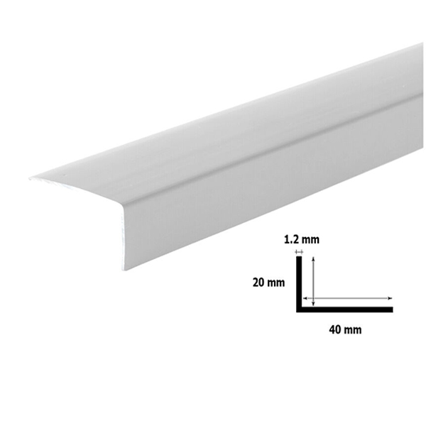 Buy High Quality 1m Unequal Plastic Light Grey PVC Corner 90 Degree ...
