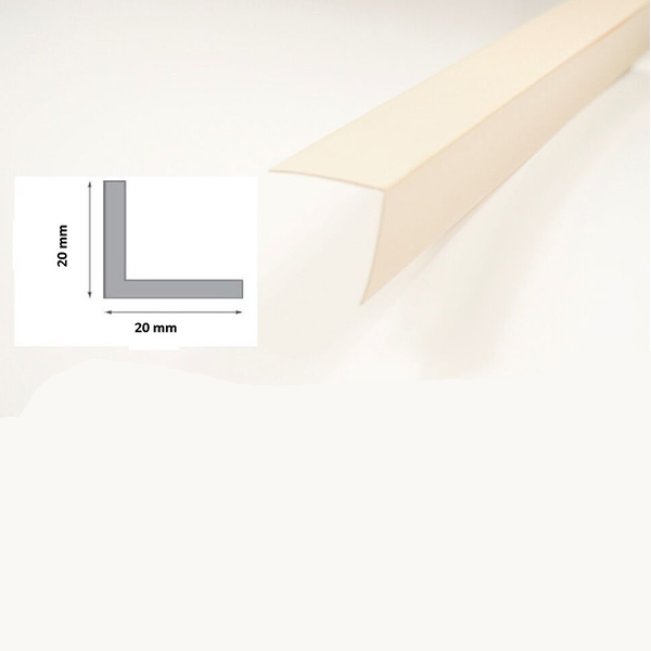 Shop Premium Quality 1m Ivory Plastic PVC Corner 90 Degree Angle Trim