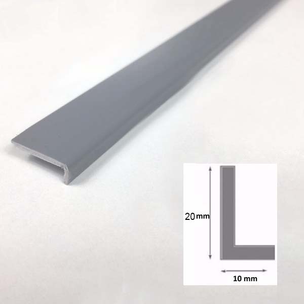 Shop High Quality 2.5m Unequal Gray Plastic PVC Corner 90 Degree Angle Trim
