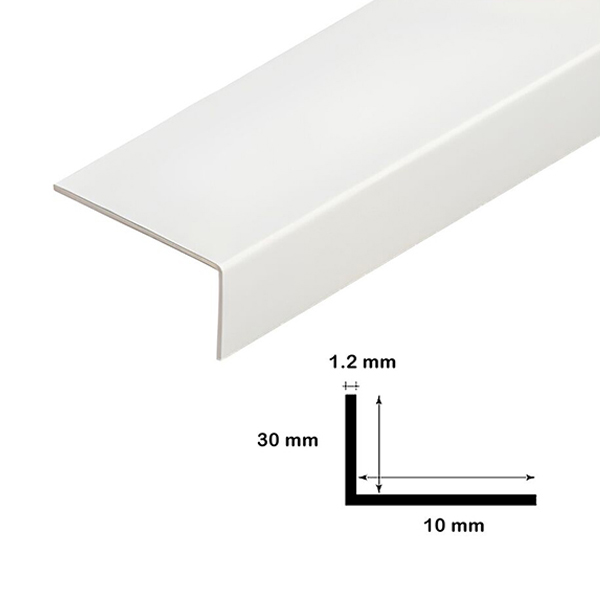 Shop Top Quality 1m Unequal White Plastic Pvc Corner 90 Degree Angle Trim