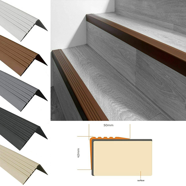 Shop Good Quality Bullnose Stair Nosing Non Slip Rubber Angle Step Edge